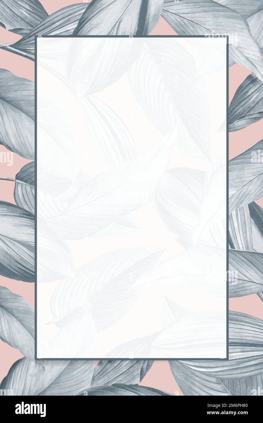 Blank leafy invitation card vector Stock Vector Image & Art - Alamy