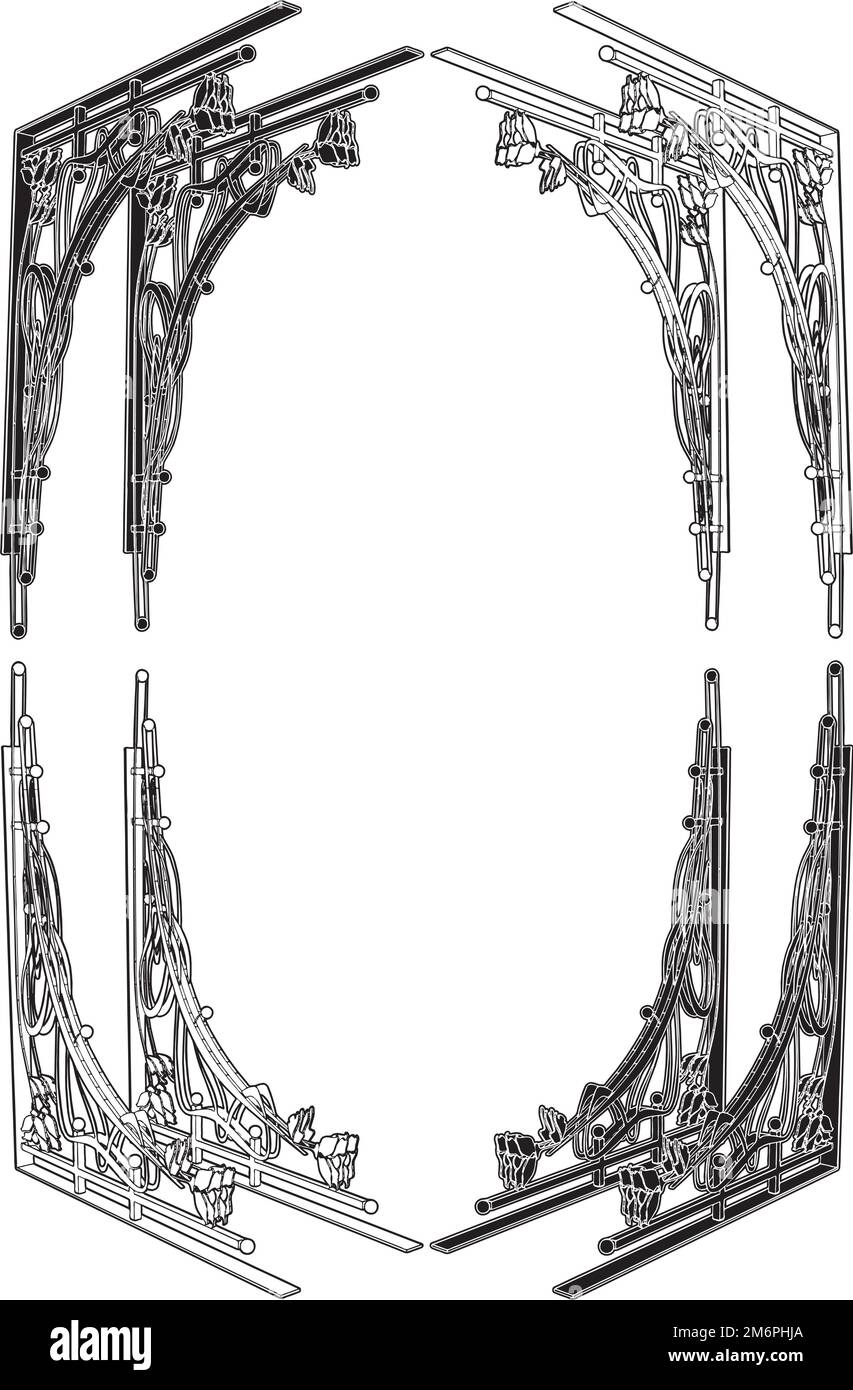 Vintage roses wallpaper Black and White Stock Photos & Images - Alamy