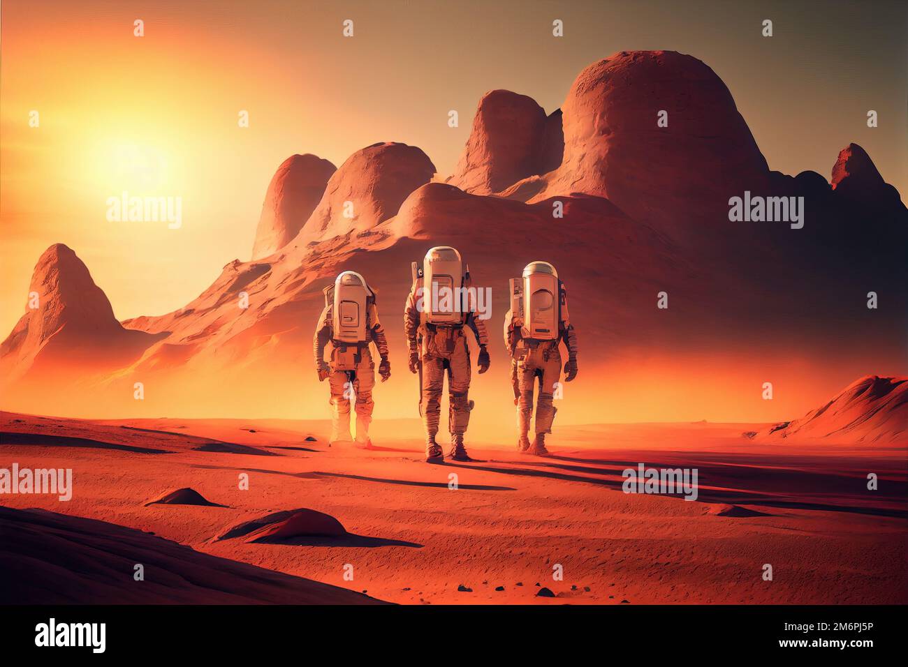 Astronaut surface of mars hi-res stock photography and images - Alamy
