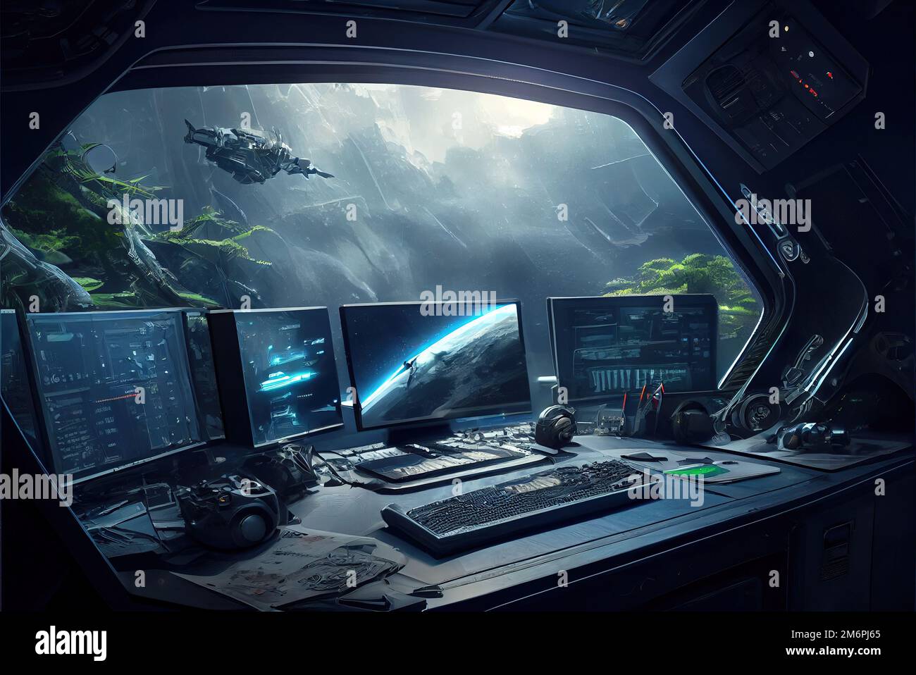 Futuristic planet hi-res stock photography and images - Alamy