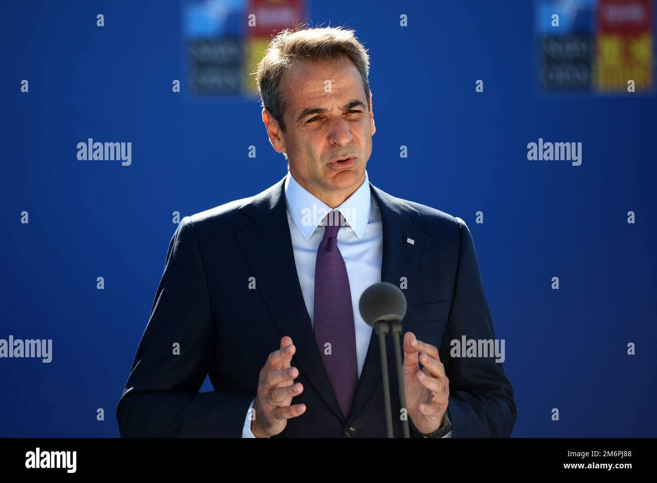 Greek Prime Minister Kyriakos Mitsotakis Stock Photo - Alamy
