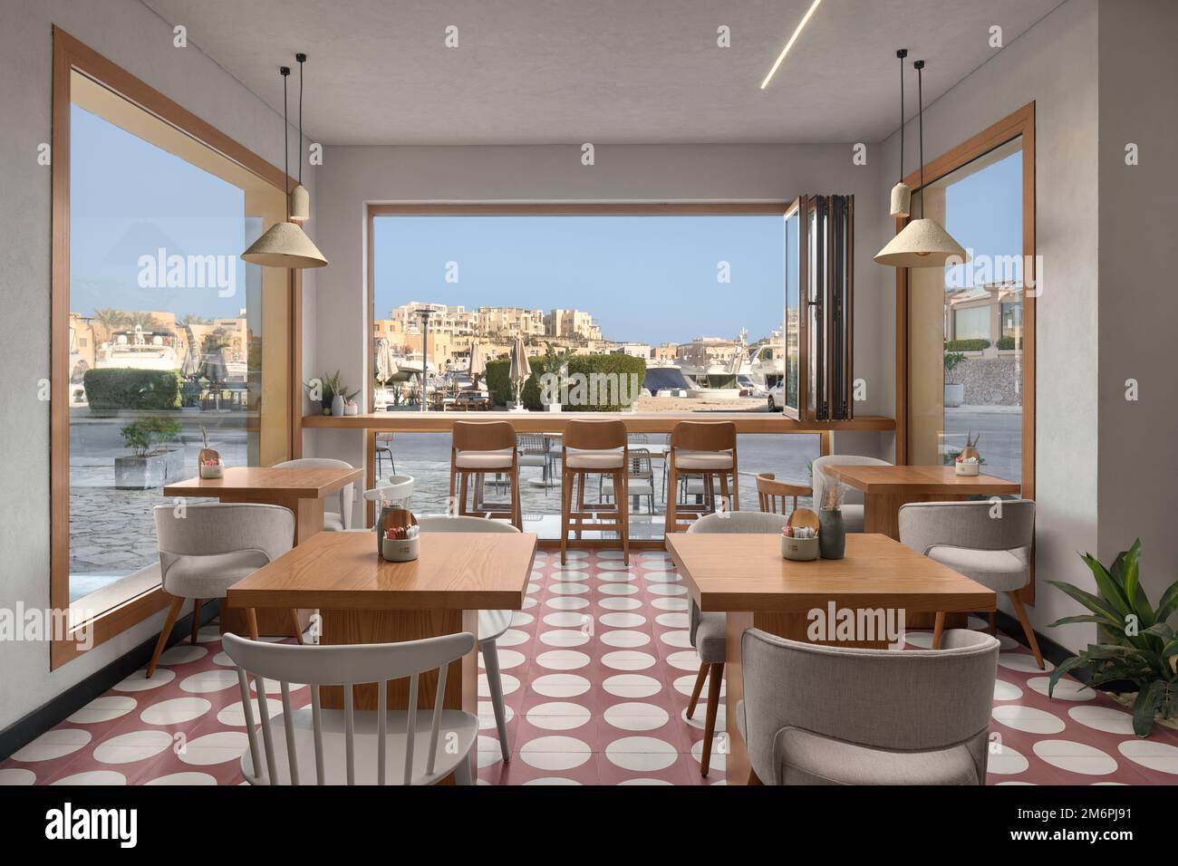 Coffee shop interior tables hi-res stock photography and images - Alamy