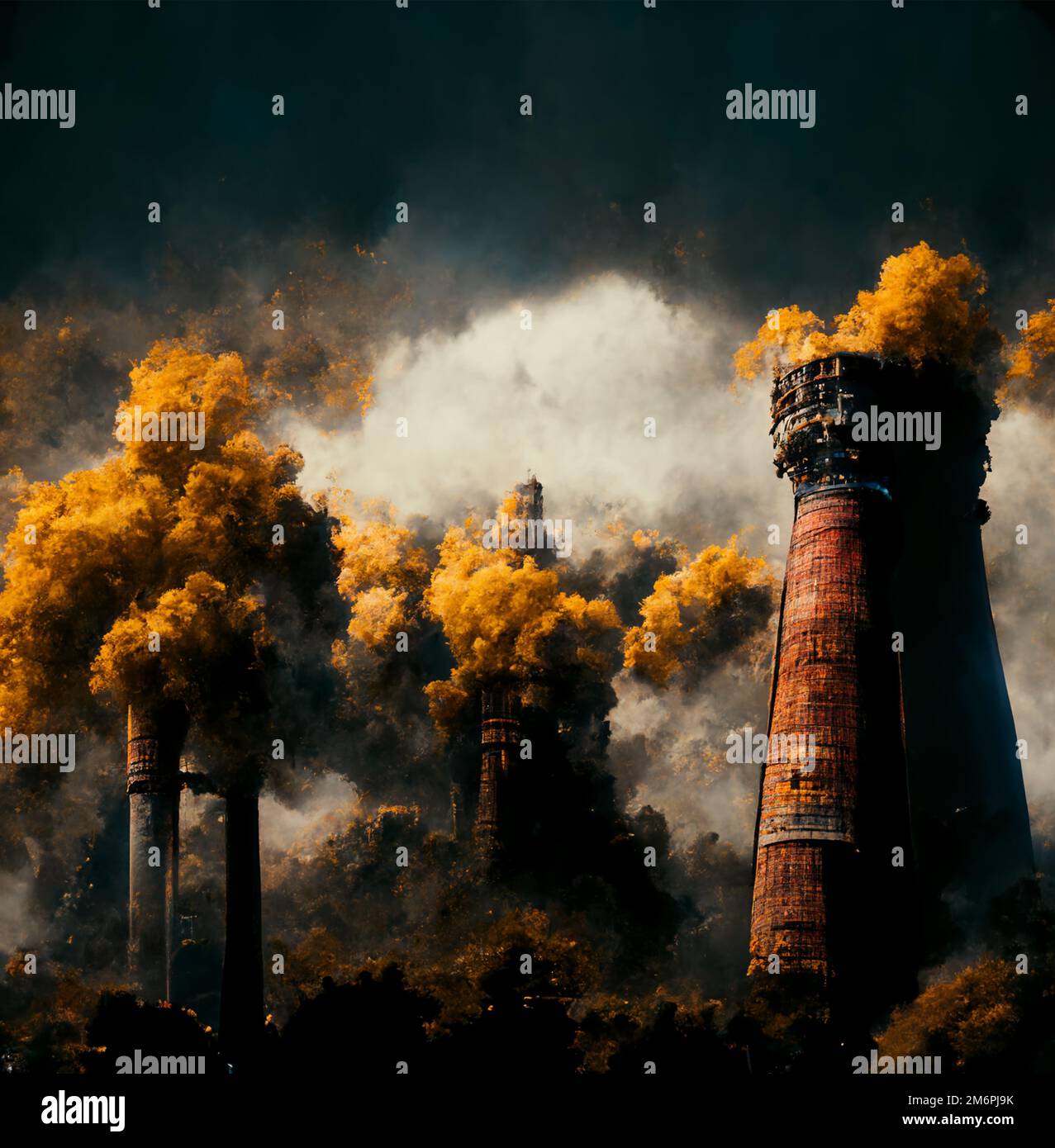 Air pollution america illustration hi-res stock photography and images ...