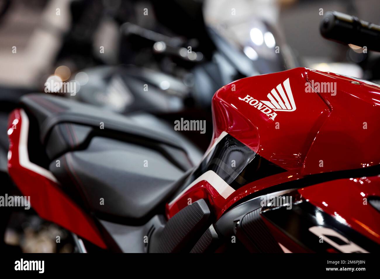 Red honda sign hi-res stock photography and images - Alamy