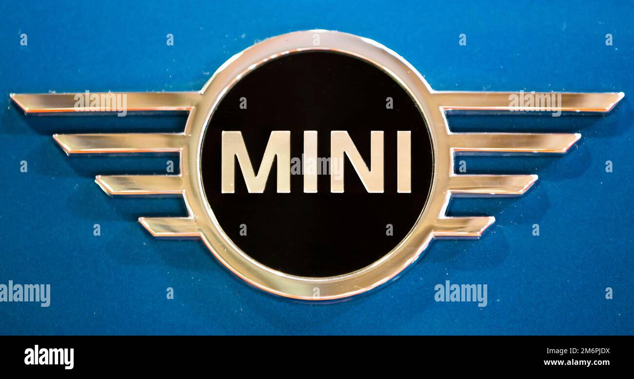 Mini logo emblem sign Stock Photo - Alamy