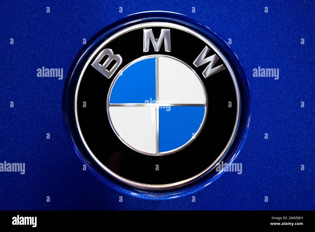 BMW logo emblem sign Stock Photo - Alamy