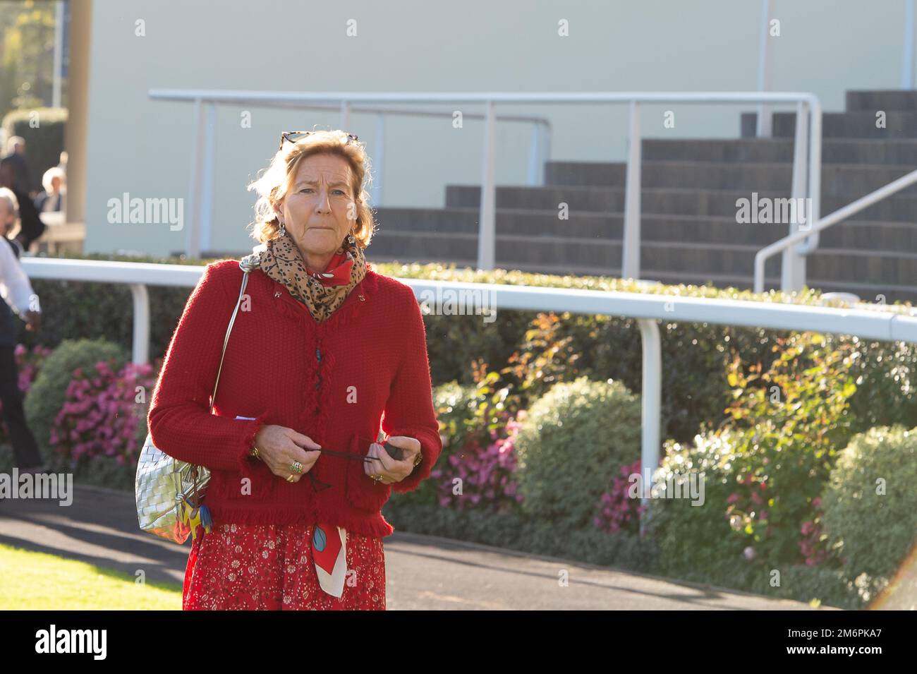 Ascot, Berkshire, UK. 1st October, 2022. Trainer Maureen Haggas at ...