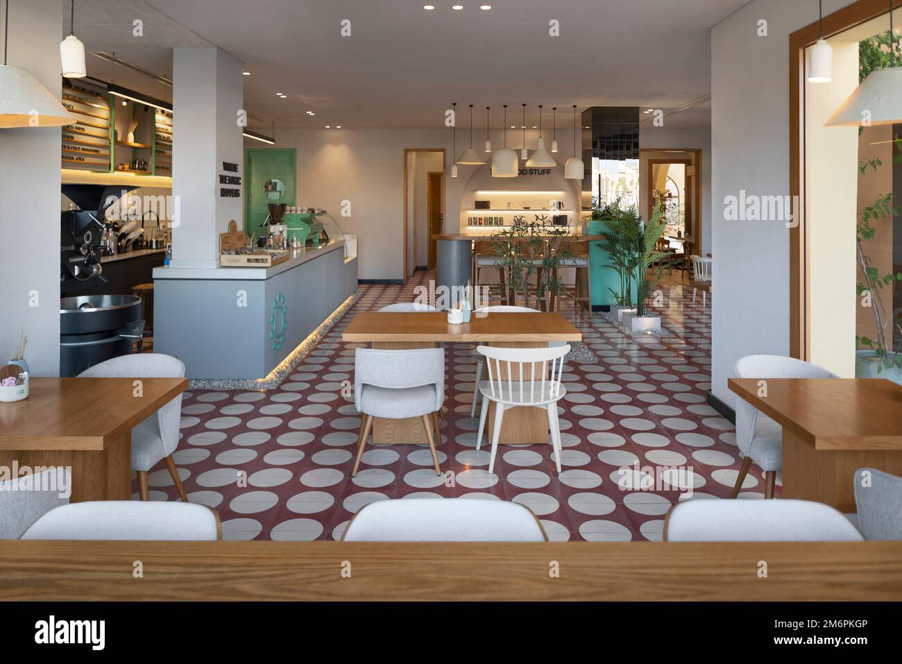 Coffee shop interior tables hi-res stock photography and images - Alamy