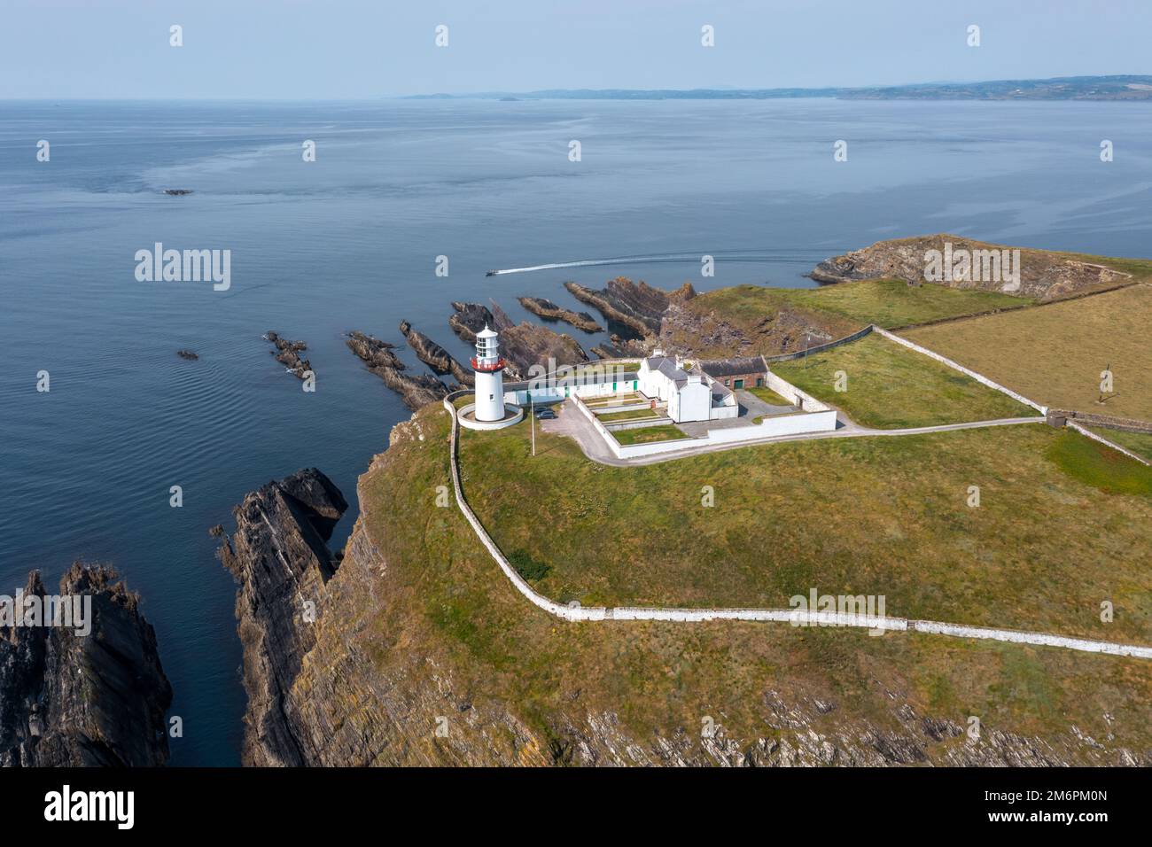 View of the Galley Head Lighthouse in County Cork Stock Photo - Alamy