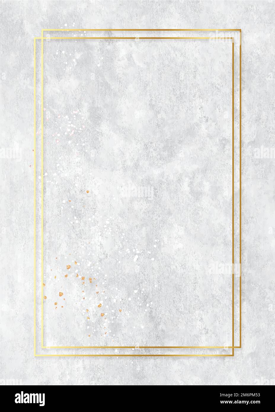 Rectangle gold frame on gray oil paint textured background vector Stock Vector Image & Art - Alamy