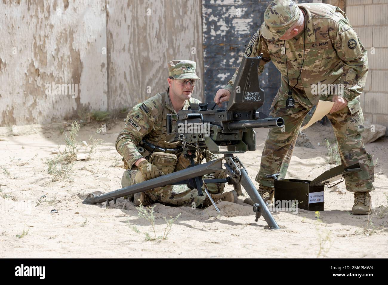 CAMP BUEHRING, Kuwait - U.S. Army Staff Sgt. Shawn Giermek, assigned to ...