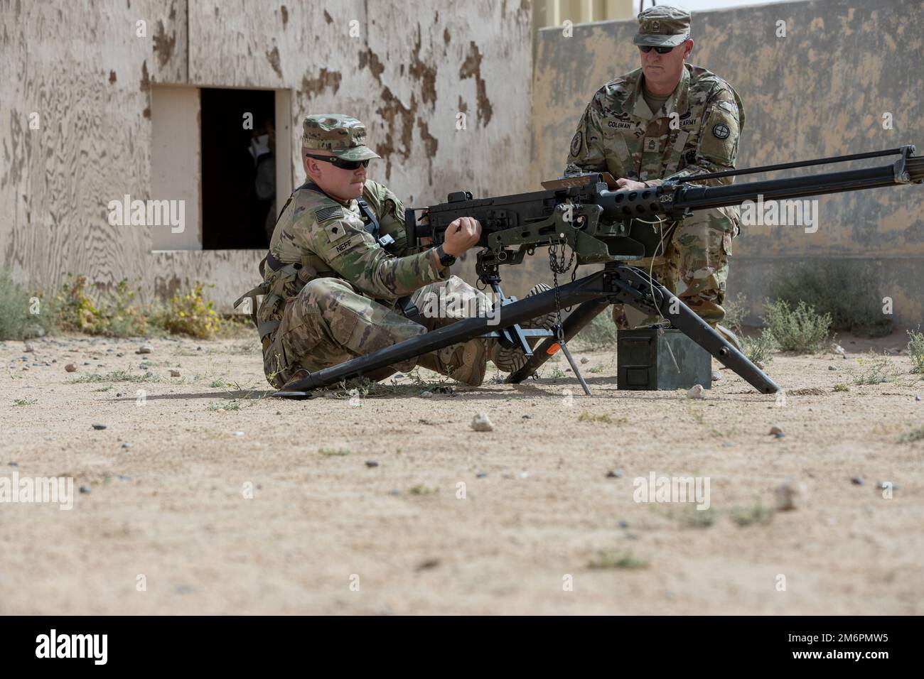 CAMP BUEHRING, Kuwait - U.S. Army Spc. Hunter Neff assigned to the ...