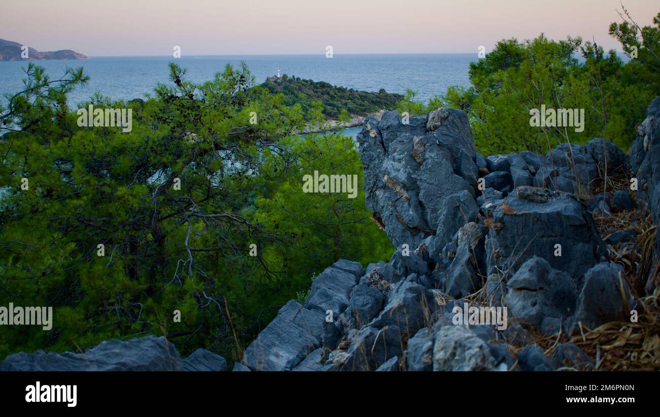 The meeting point of the Aegean and the Mediterranean; Dalyan. Iztuzu ...