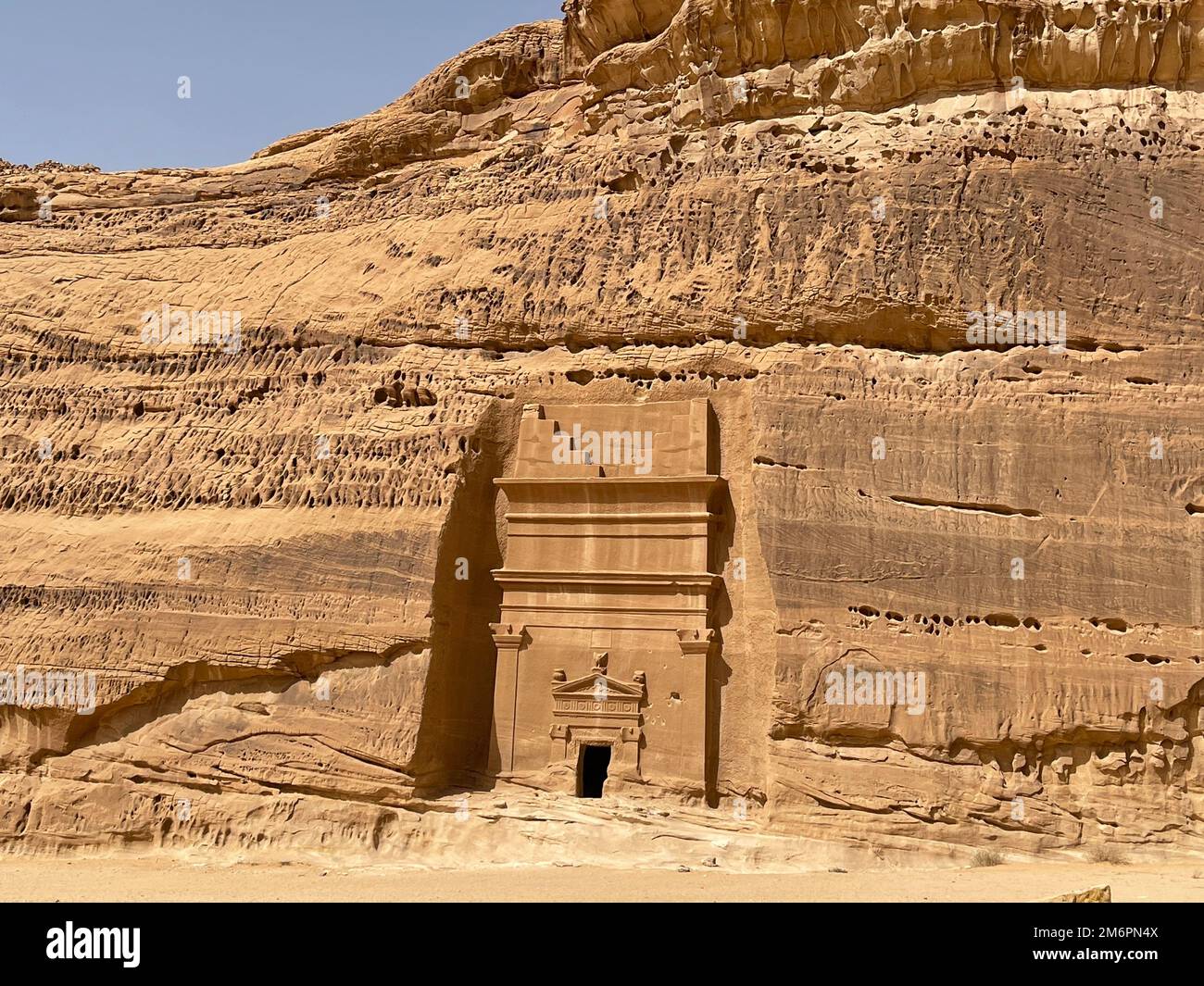 A close-up shot of the tomb in Al Ula, Saudi Arabia Stock Photo - Alamy