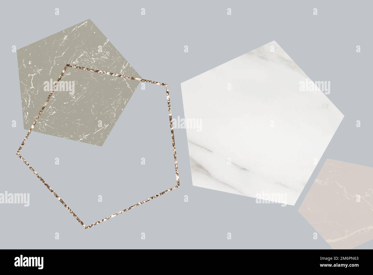 Shimmering pentagon frame collection vector Stock Vector Image & Art ...