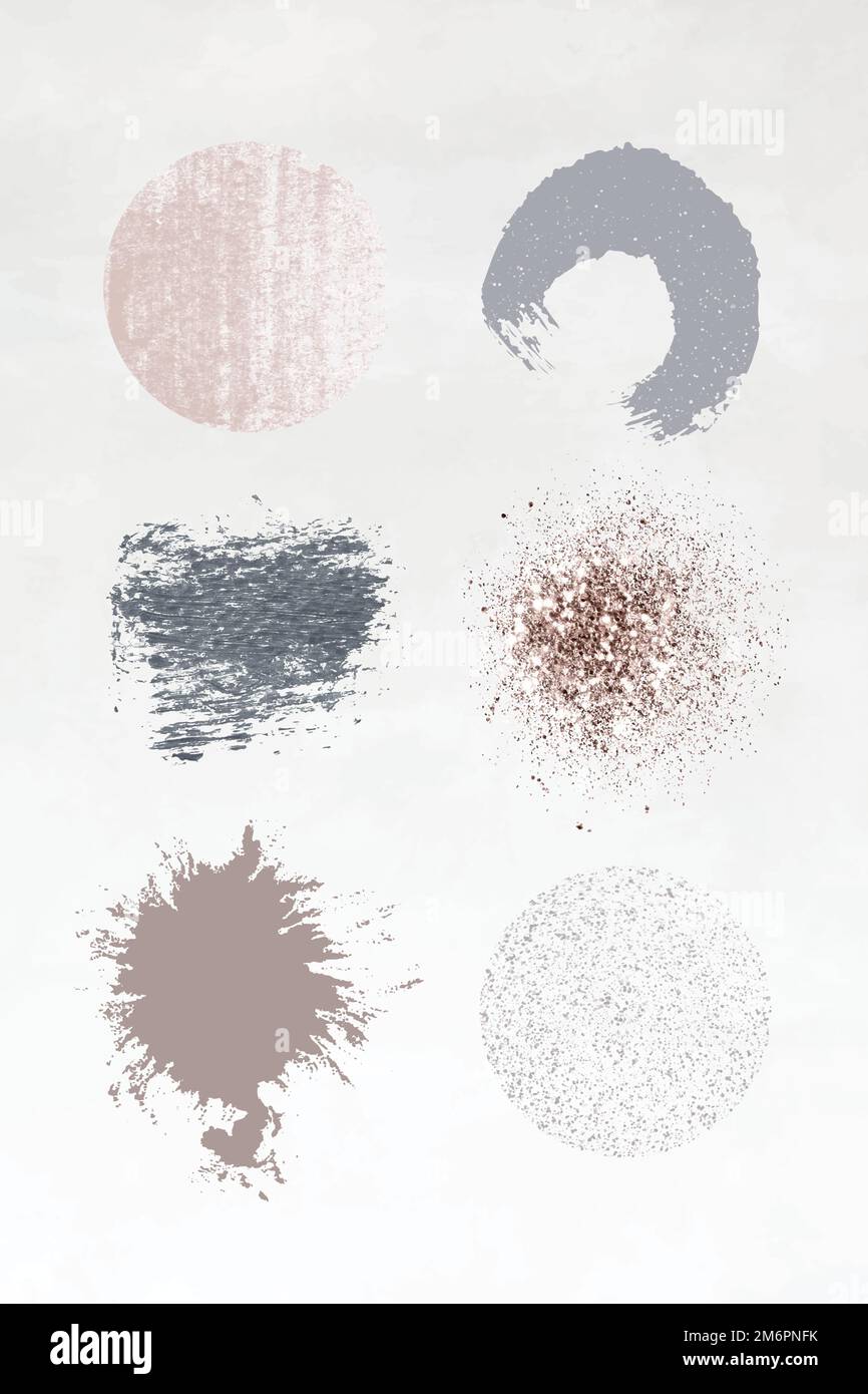 Pastel brush strokes vector collection Stock Vector Image & Art - Alamy