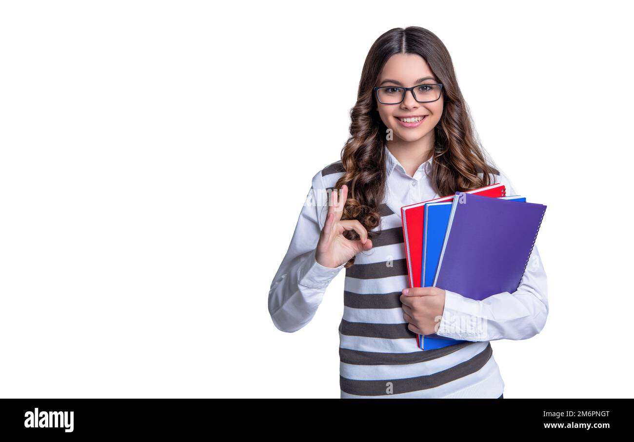 photo of teen girl study at school, ok. teen girl study at school ...