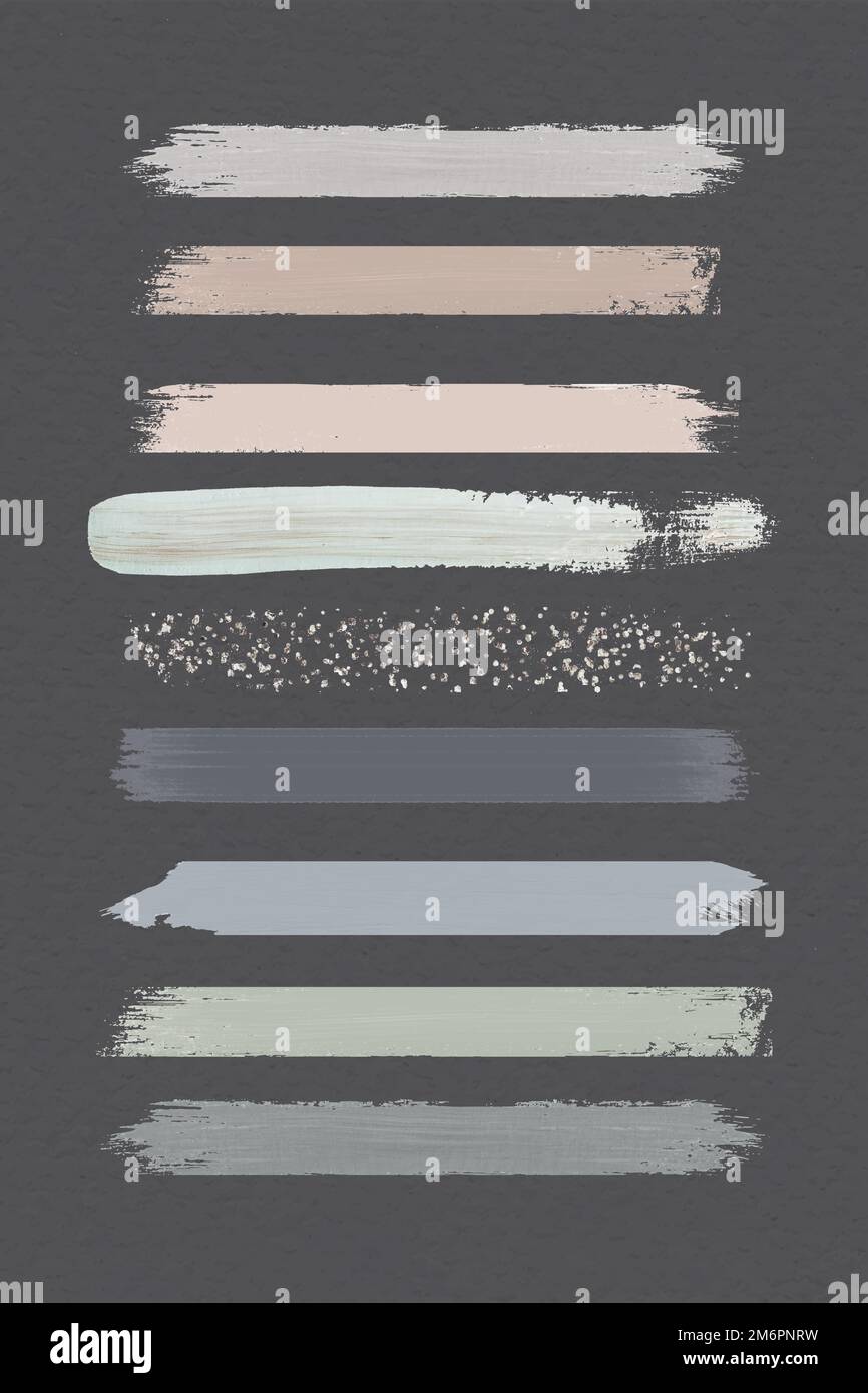 Pastel brush strokes vector collection Stock Vector Image & Art - Alamy