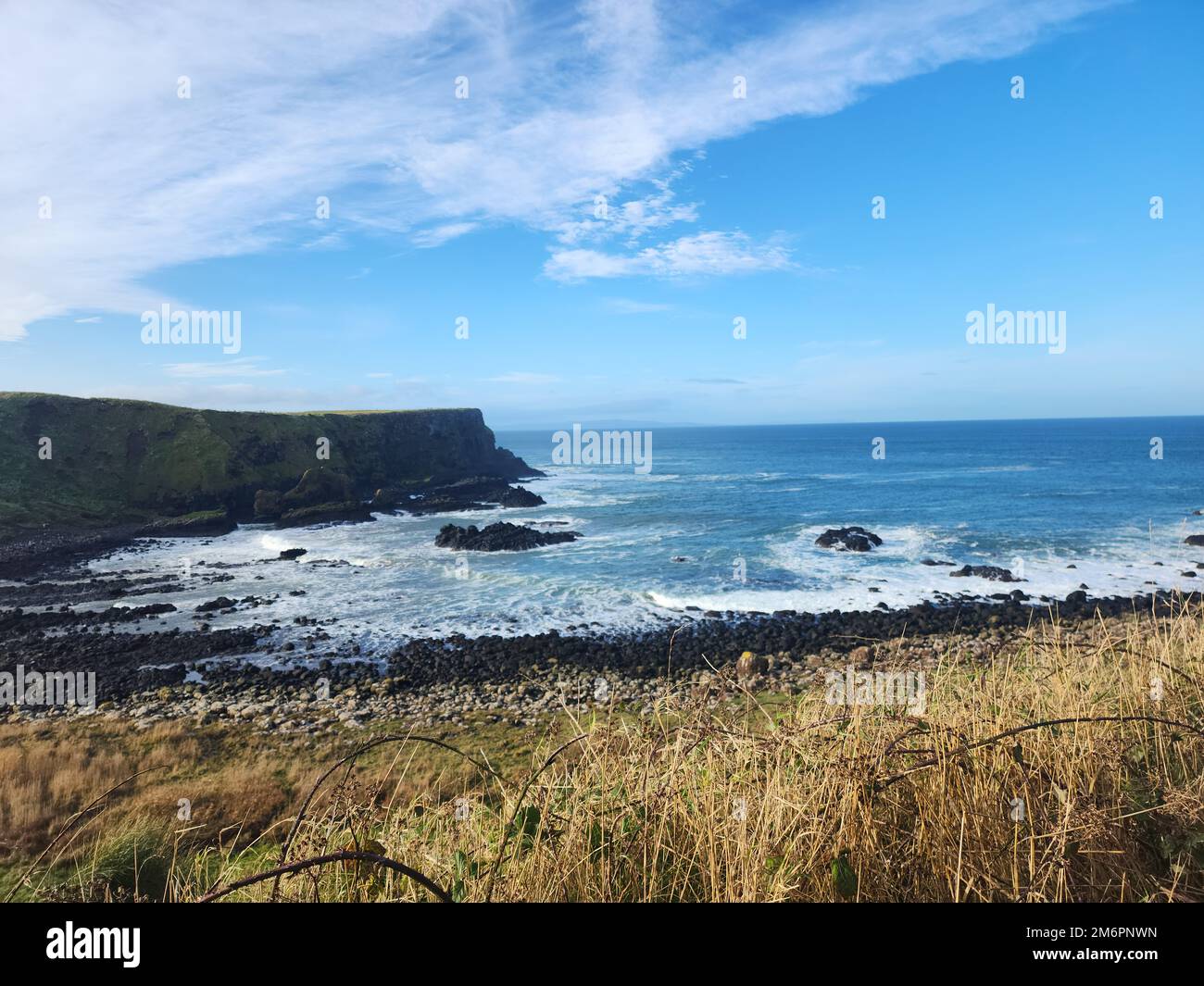 Sea of Giant's Causeway Northern Ireland Stock Photo - Alamy