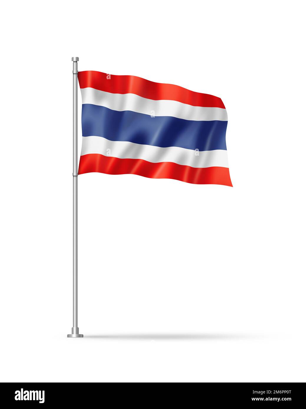 Thai flag pole hi-res stock photography and images - Alamy