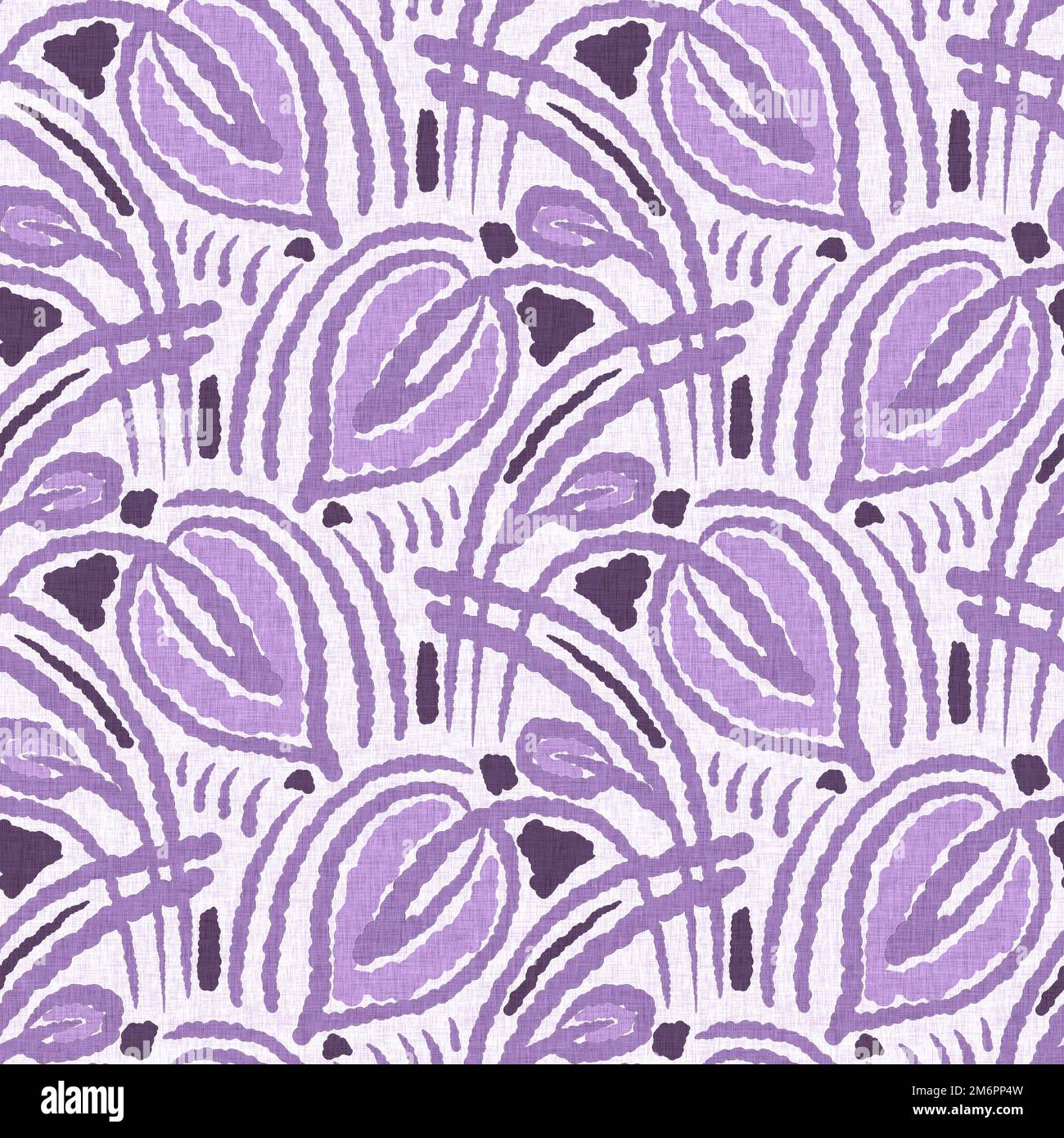 Gender neutral purple botanical foliage seamless raster background ...