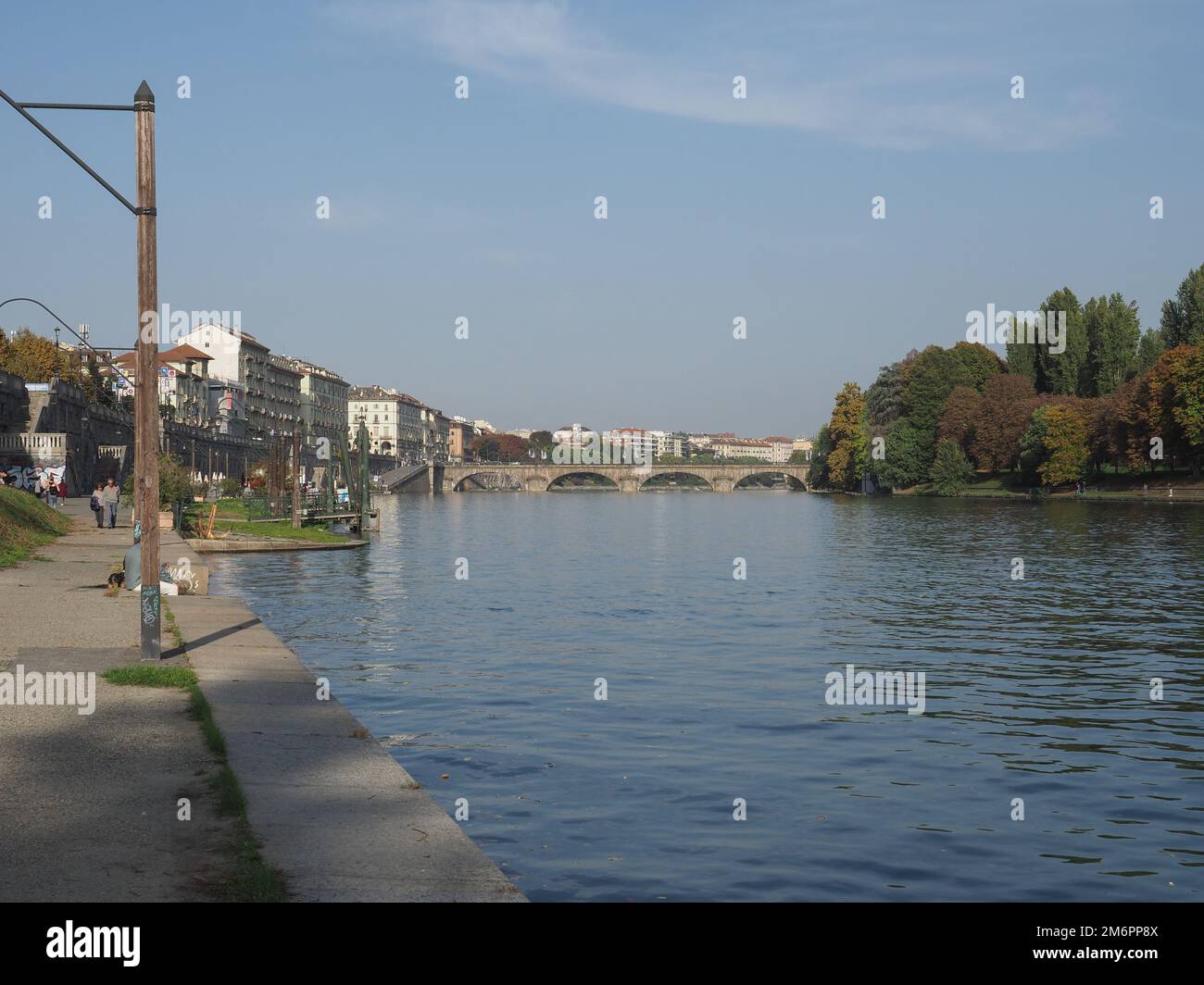 TURIN, ITALY - CIRCA OCTOBER 2022: Fiume Po translation River Po Stock ...