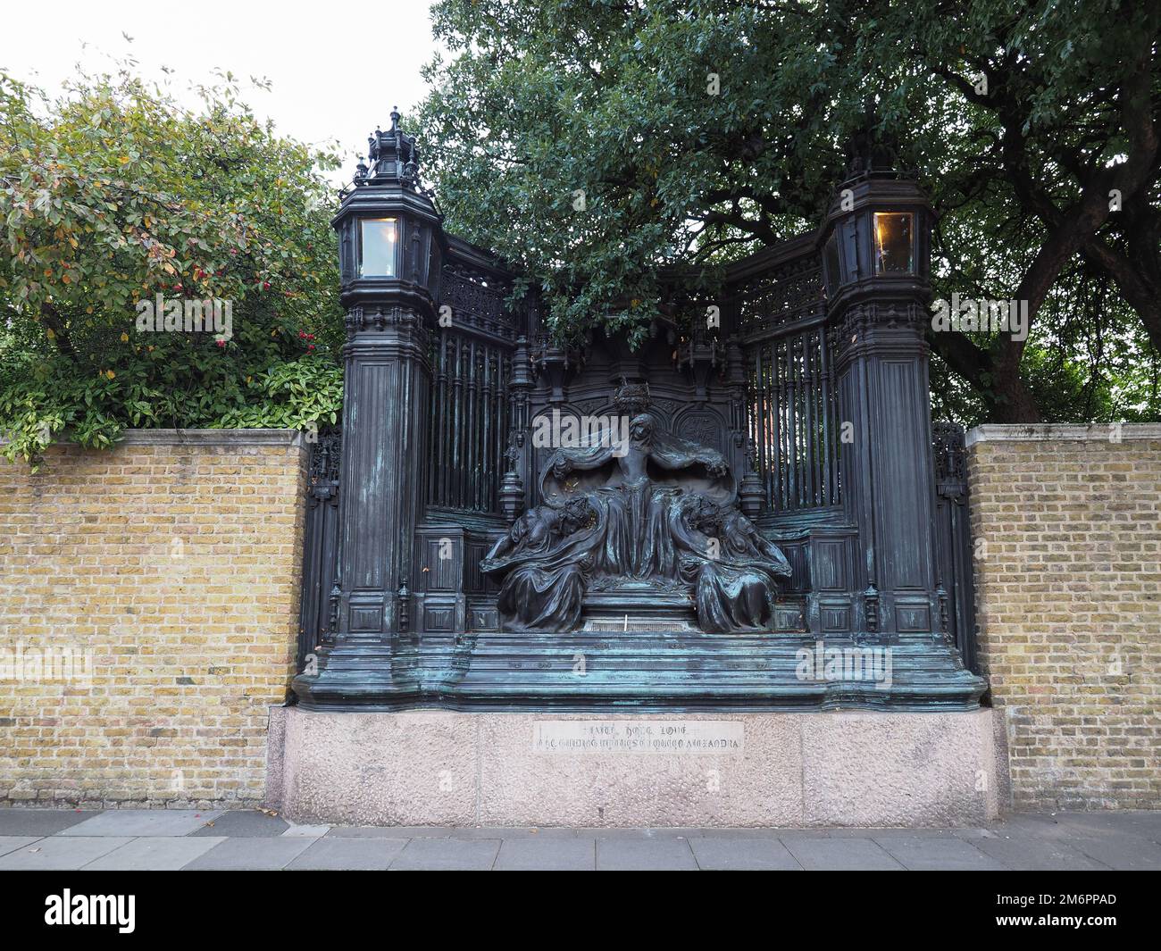 Queen Alexandra memorial by sculptor Sir Alfred Gilbert circa 1932 in ...