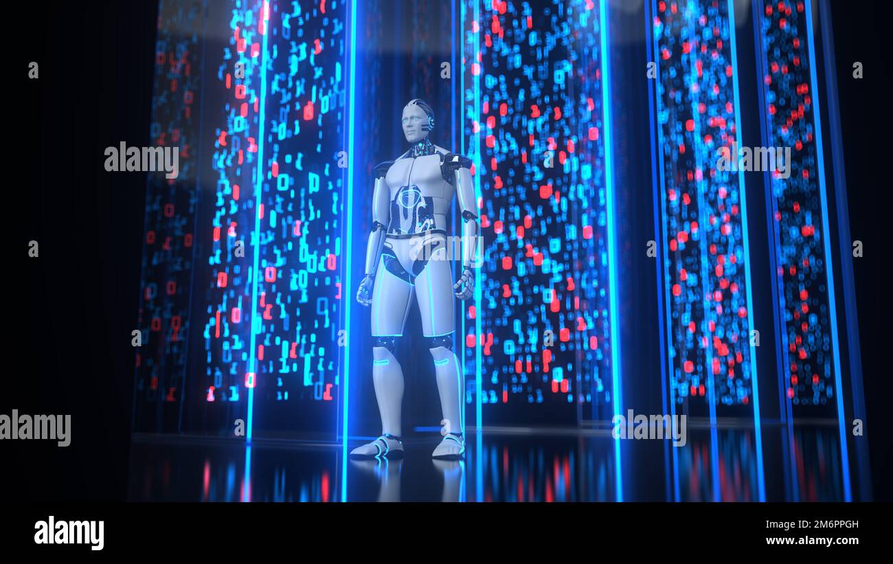 Robotic data automation hi-res stock photography and images - Alamy