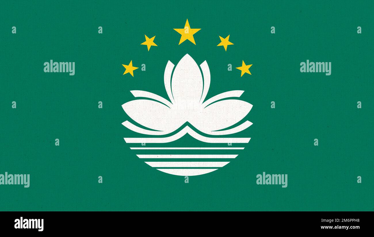 Flag of Macao. Macao Special Administrative Region of People Republic ...