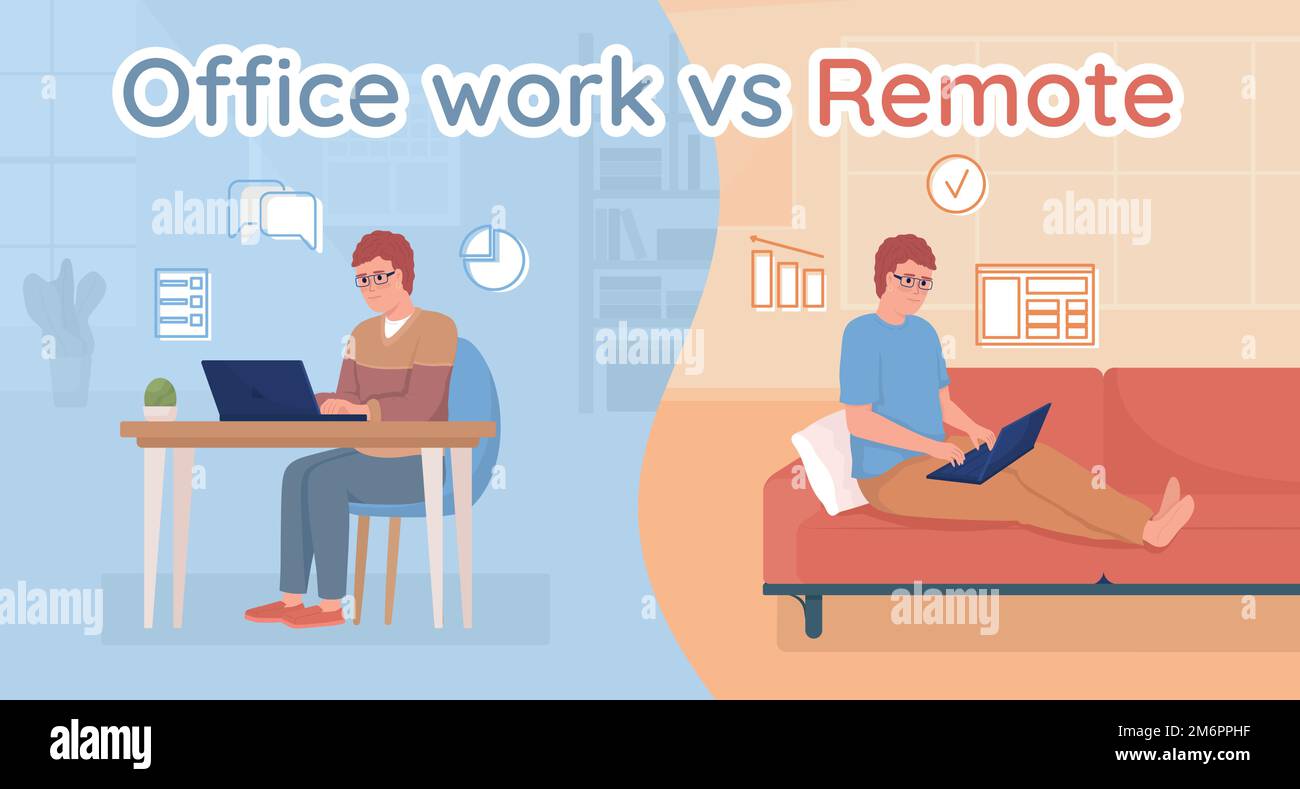 Business home versus office hi-res stock photography and images - Alamy