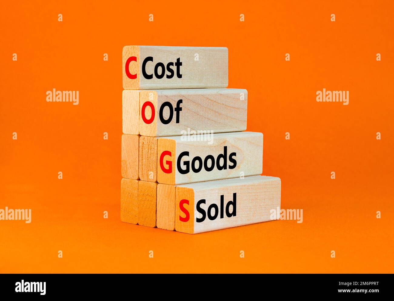 COGS cost of goods sold symbol. Concept words COGS cost of goods sold ...