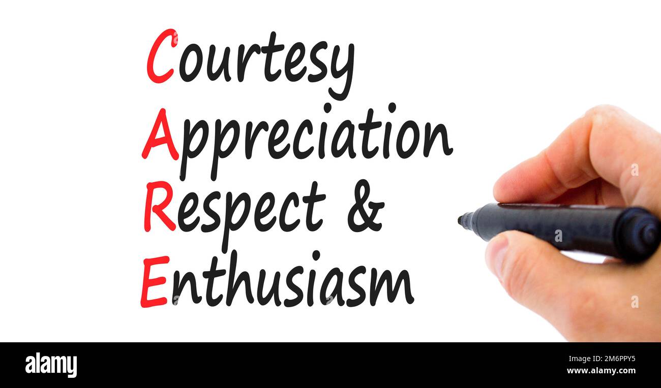 CARE symbol. Concept words CARE courtesy appreciation respect and ...