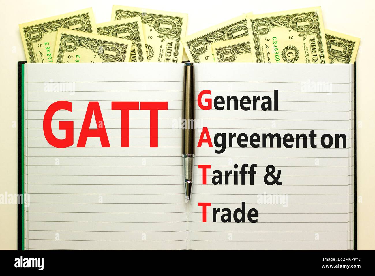 GATT symbol. Concept words GATT general agreement on tariff and trade ...