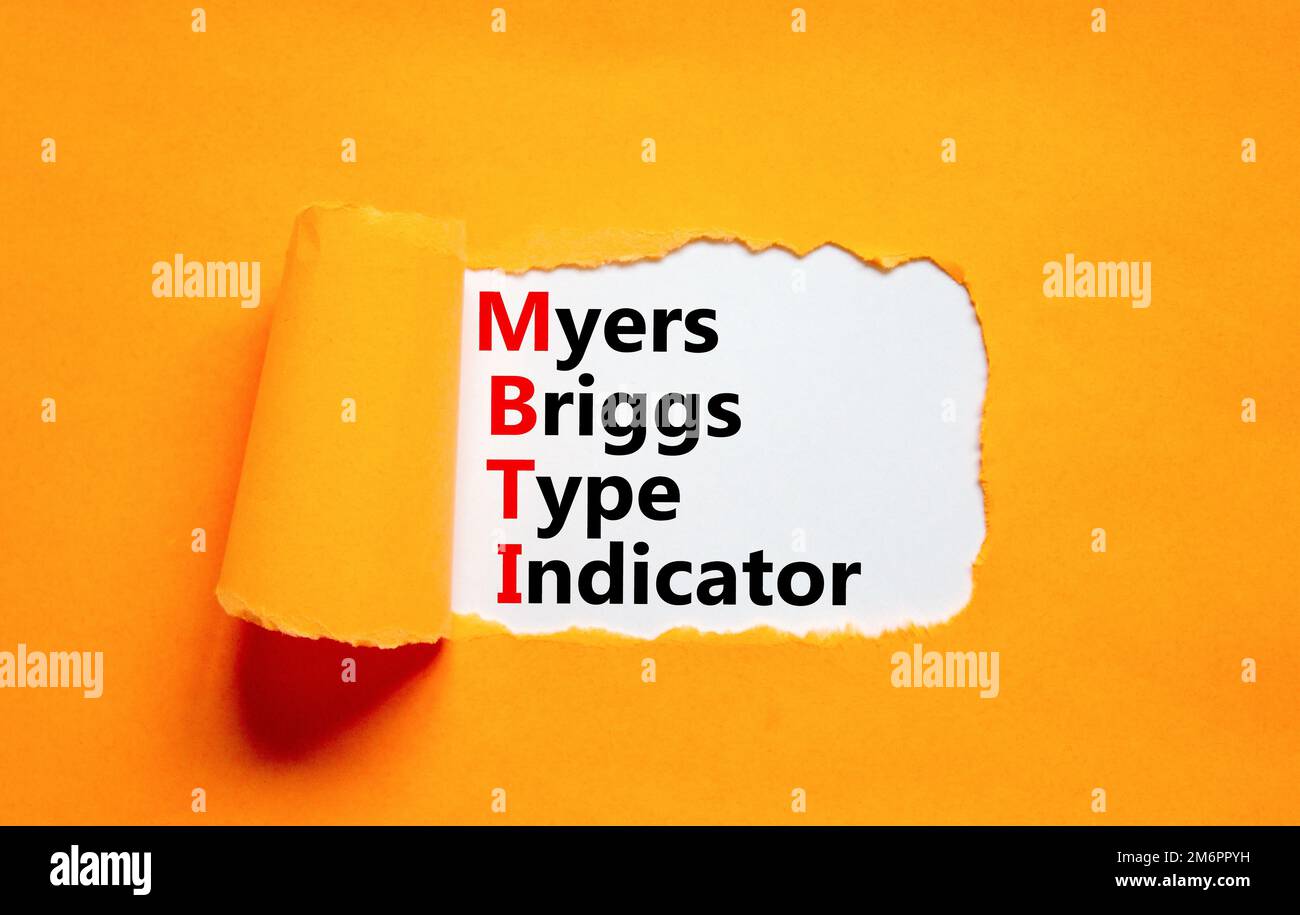 MBTI Myers Briggs type indicator symbol. Concept words MBTI Myers ...