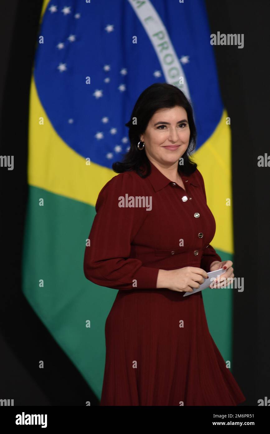 BRASÍLIA, DF - 05.01.2023: SIMONE TEBET POSSE MINISTRA PLANEJAMENTO - Photo, Minister Simone ...