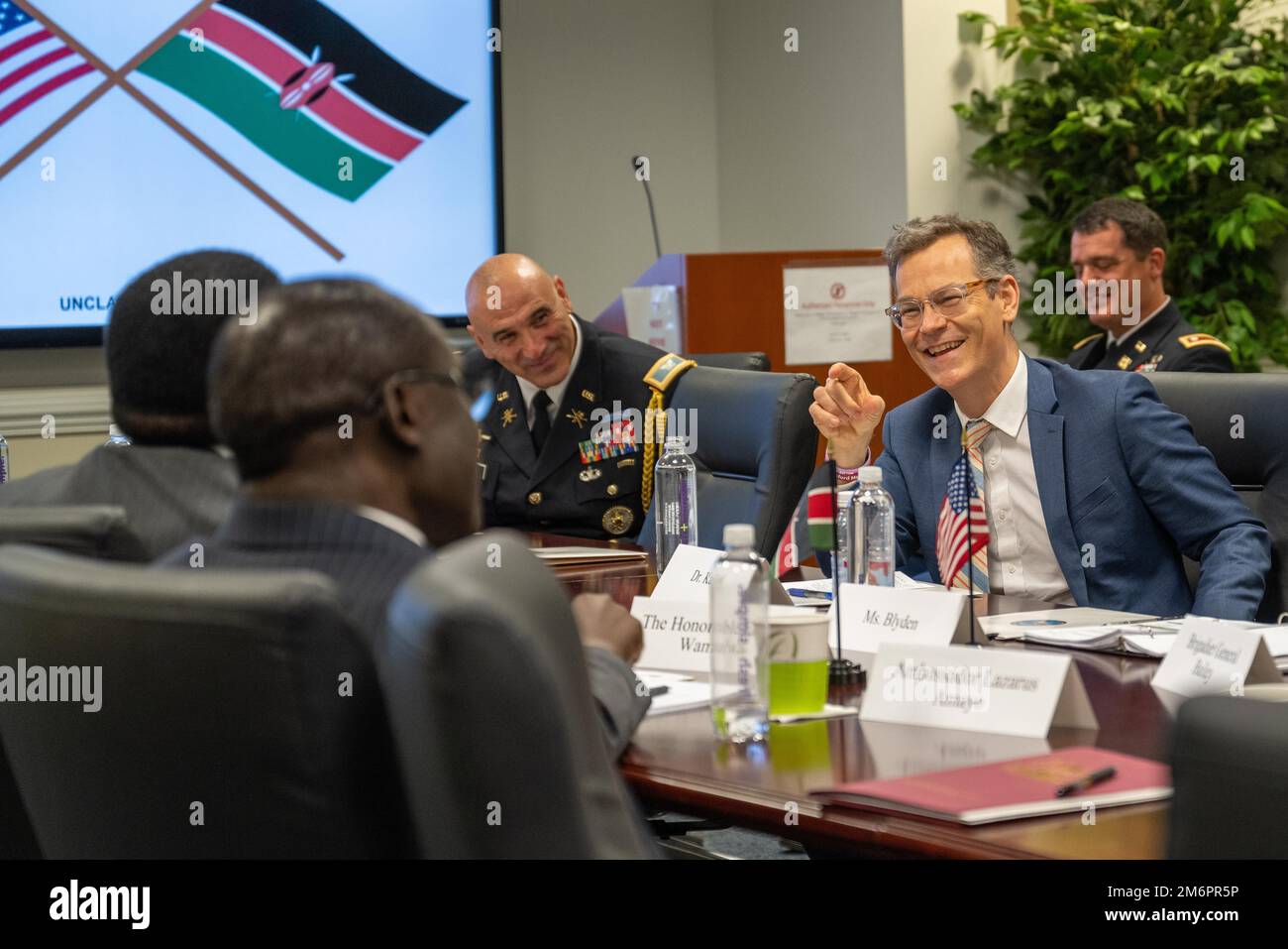 Under Secretary of Defense for Policy Dr. Colin H. Kahl and Deputy Assistant Secretary of ...