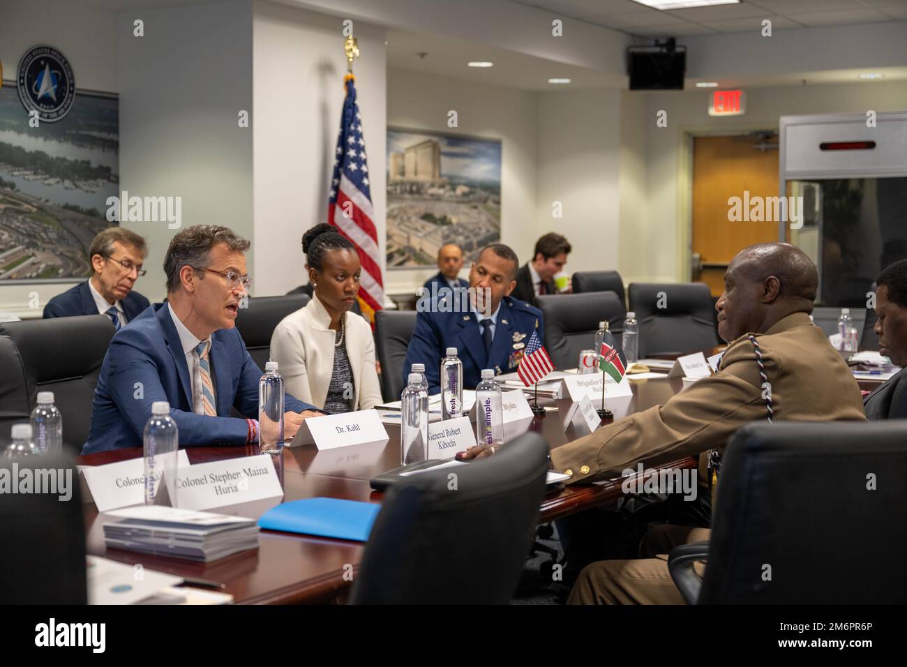 Under Secretary of Defense for Policy Dr. Colin H. Kahl and Deputy Assistant Secretary of ...
