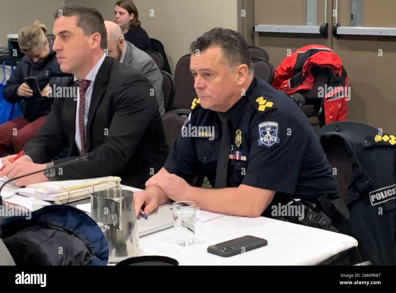 Halifax Regional Police Chief Dan Kinsella (far right) is seen at a ...