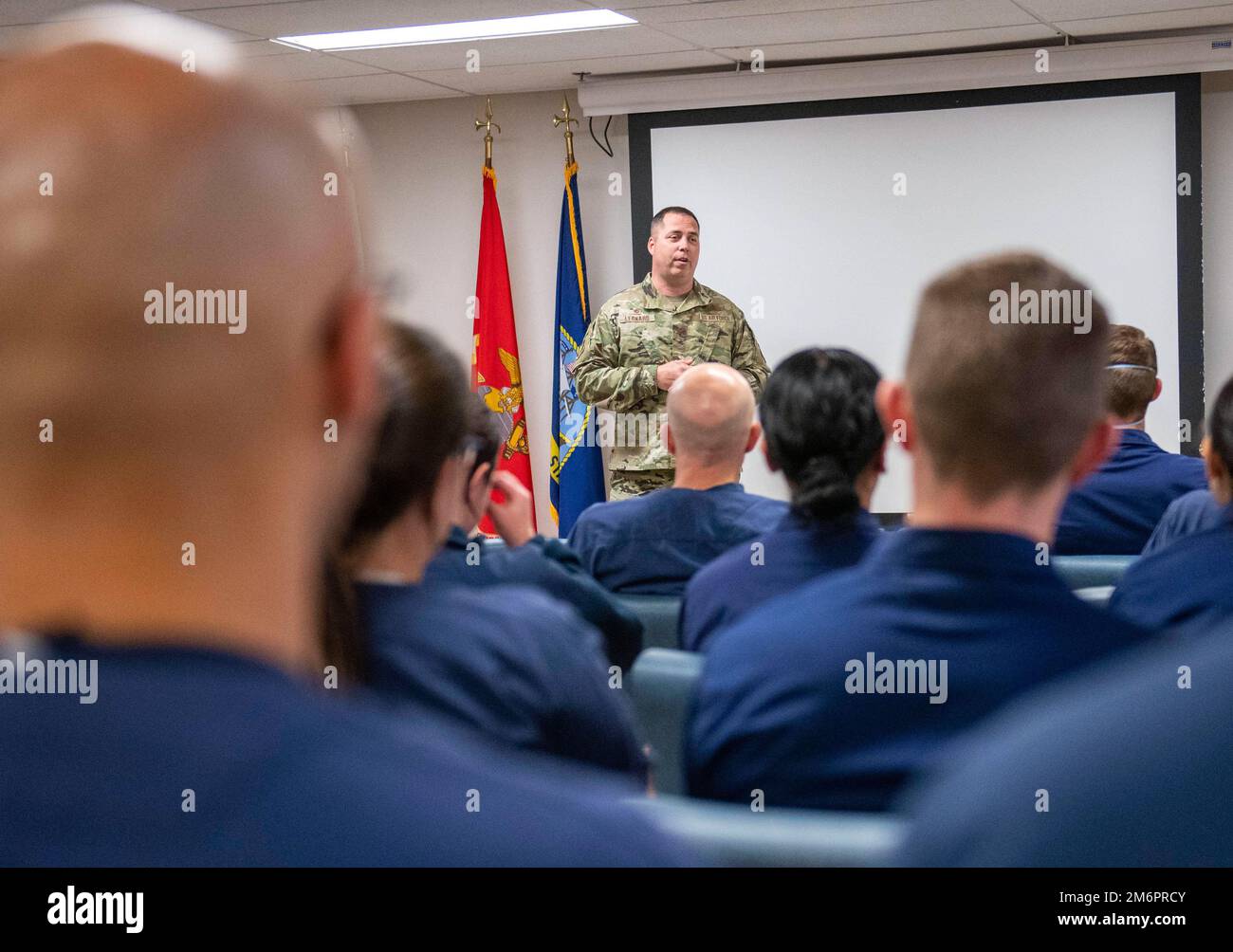 Petty Officer 1st Class Lacy McMahon receives recognition from Air ...
