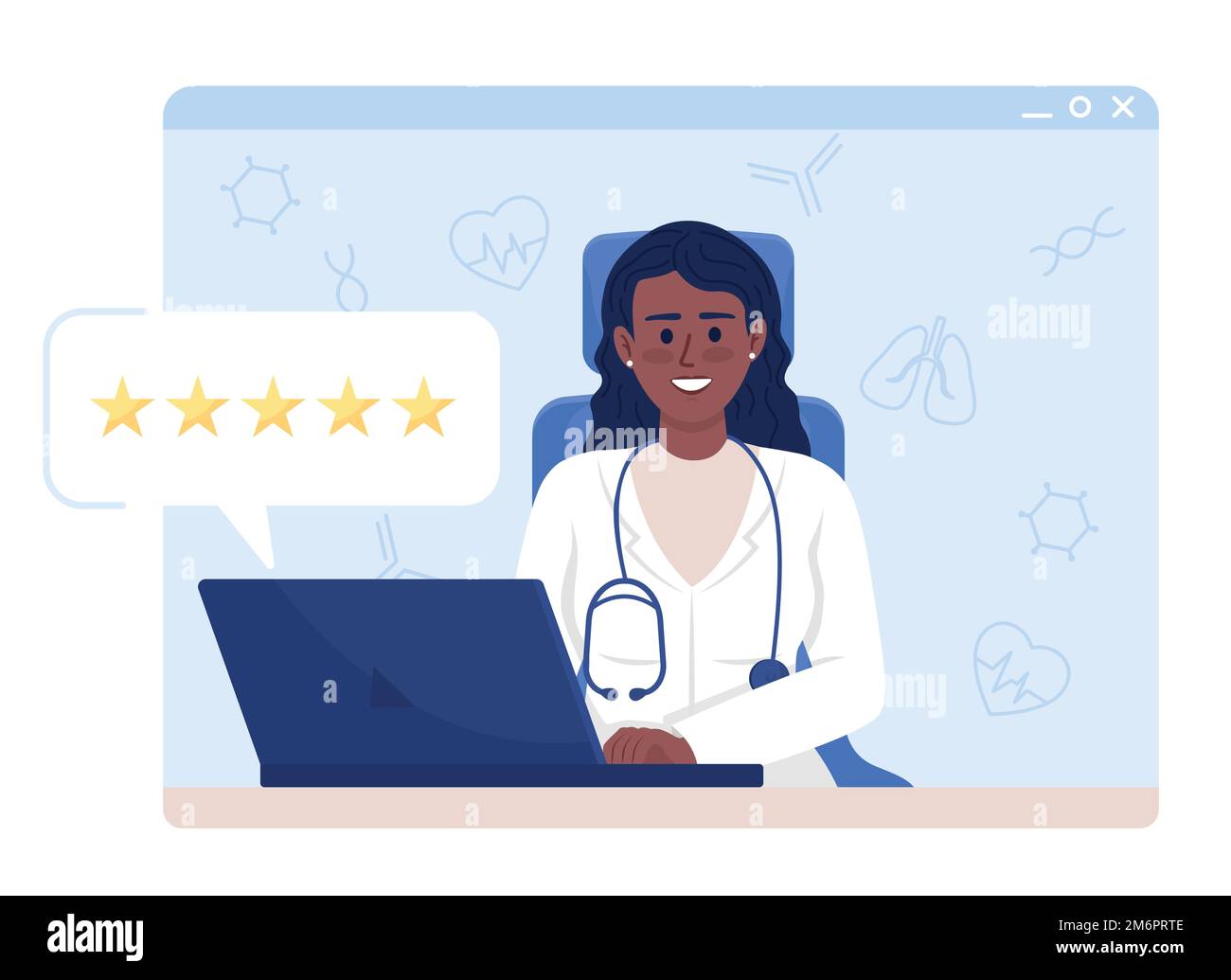 Telemedicine doctor reviews patient hi-res stock photography and images ...