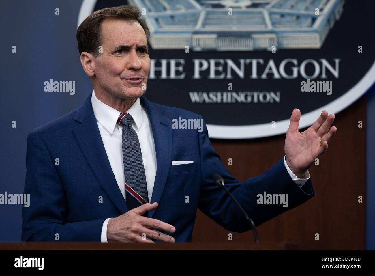 Press Secretary John F. Kirby holds a press briefing, the Pentagon ...