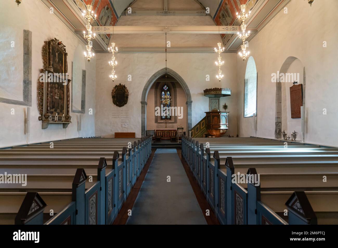 Medieval church in Lofthus, Norway Stock Photo - Alamy
