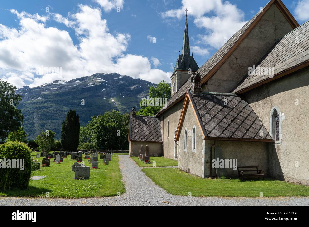 Medieval church in Lofthus, Norway Stock Photo - Alamy