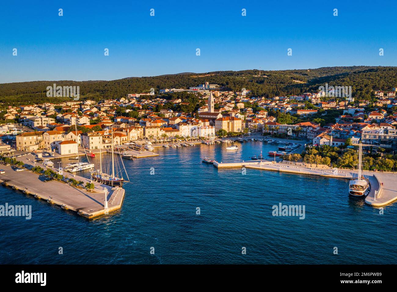 Aerial view supetar on island hi-res stock photography and images - Alamy