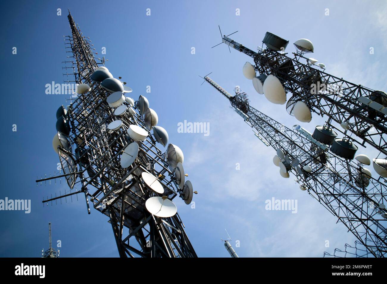 Photographic documentation of Antennas for telecommunications Stock ...