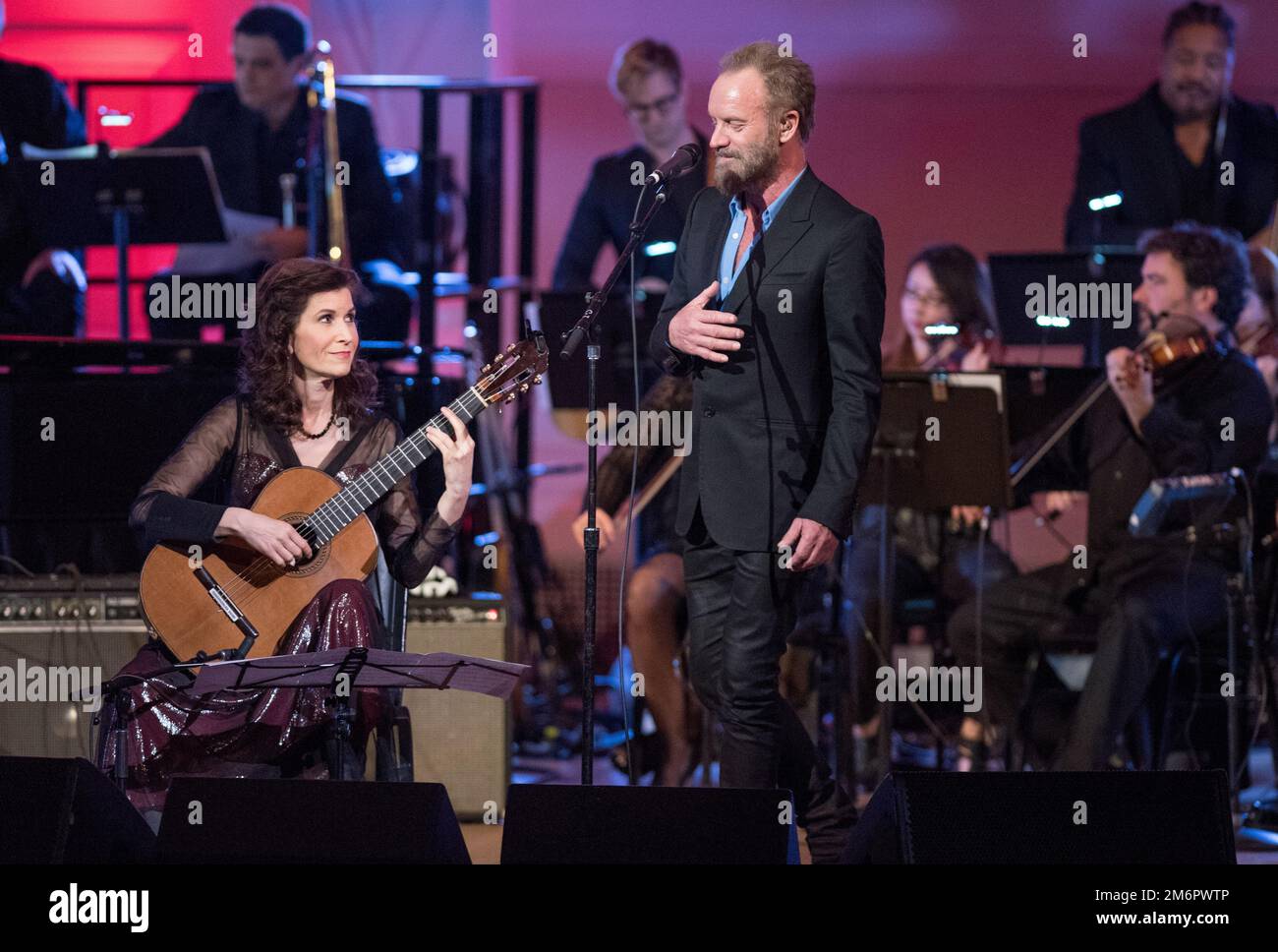 Sting performs at the David Lynch Foundation Benefit Stock Photo - Alamy