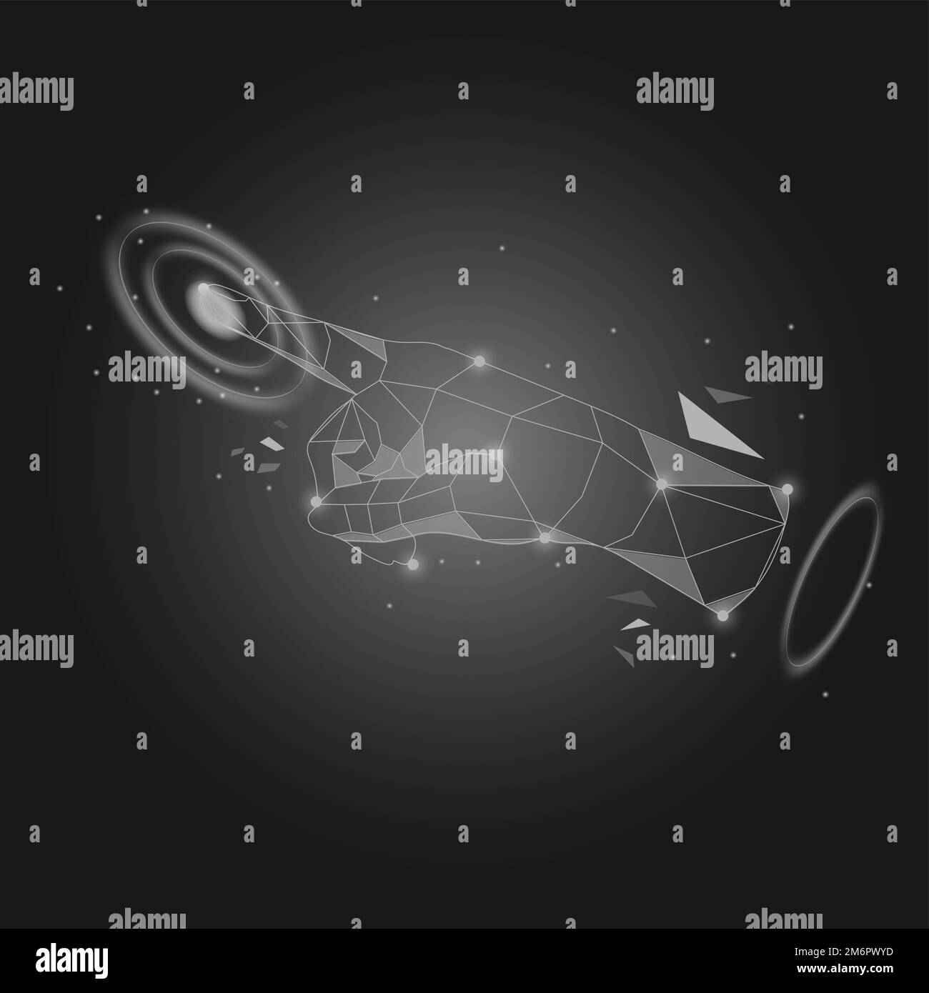 Touch of the future AI hand vector Stock Vector Image & Art - Alamy
