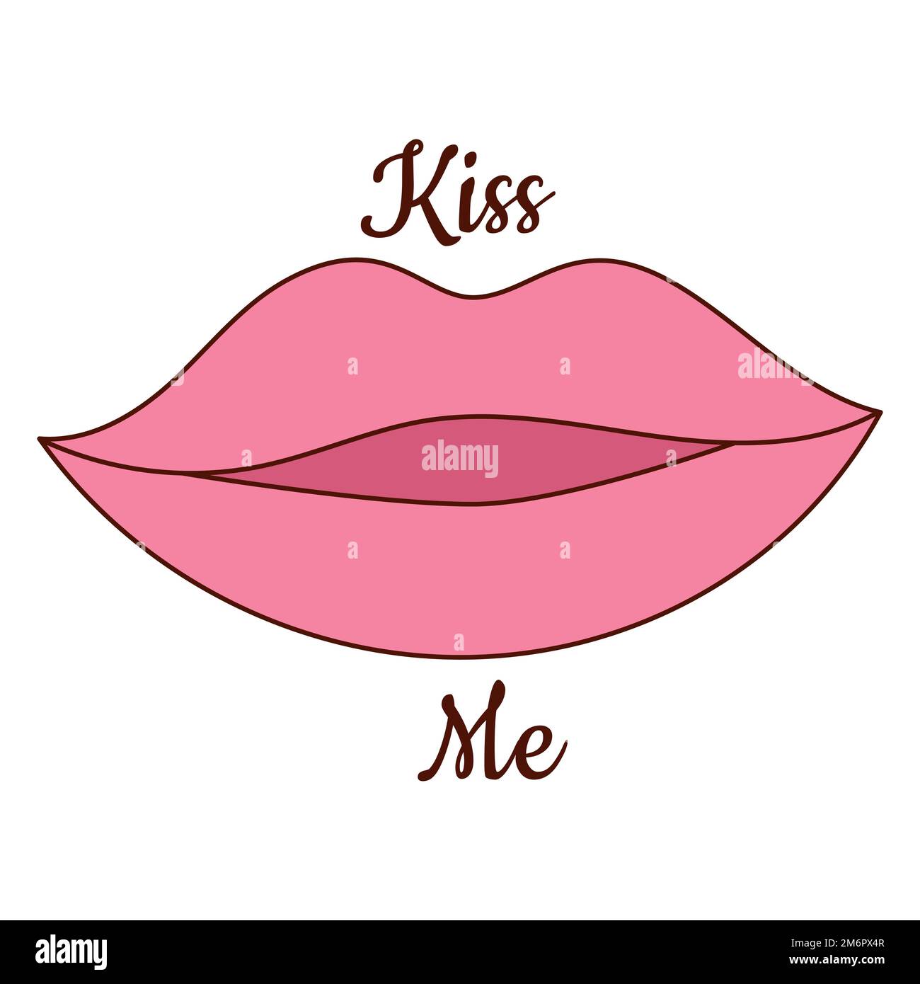 Banners lips hi-res stock photography and images - Alamy