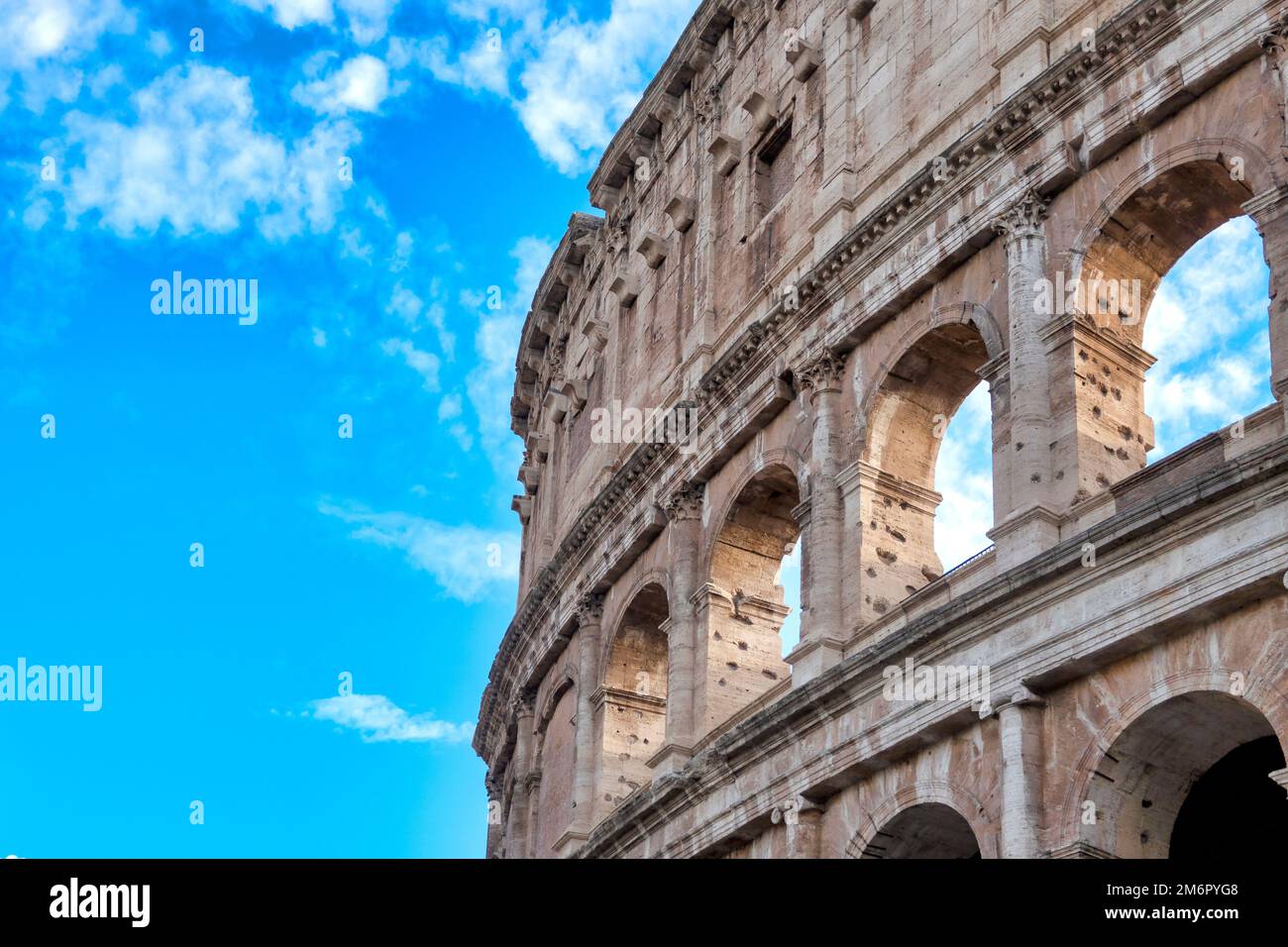 The exterior of the Colosseum, Rome, Italy Stock Photo - Alamy