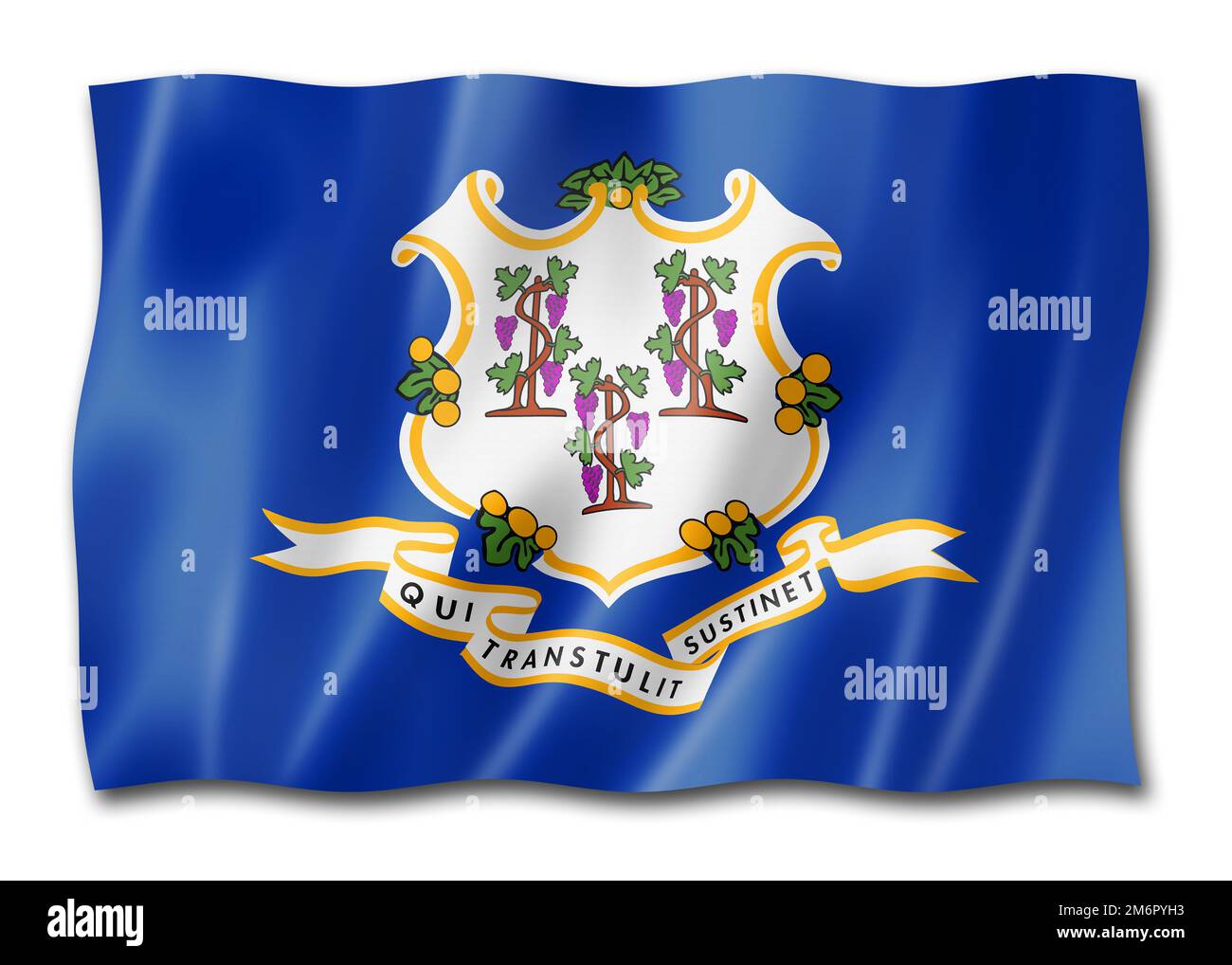 Connecticut flag, USA Stock Photo - Alamy